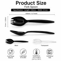 China 145mm Plastic Spork Catering Cutlery for Salads Pasta Takeaway Buffets for sale