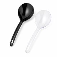 China 172mm Large Round PP Soup Spoon Disposable Tableware for Hotpot Sharing for sale