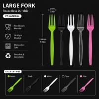 China Large Disposable PP Fork 150mm For Pasta Salads Barbecue / Takeaway Meals for sale