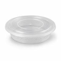 China Clear Lid Wide PP Disposable Soup Bowls 750ml for Salads / Noodles for sale