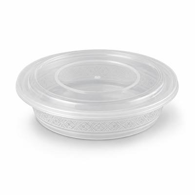 China Clear Lid Wide PP Disposable Soup Bowls 750ml for Salads / Noodles for sale