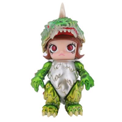 China Anime Vinyl Toys Non Phthalate PVC Plastic Mini Figures Cute Dinosaur Girl for sale
