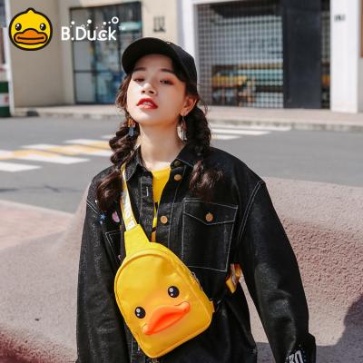 China Customize Duck Cute Backpack Bag Non Phthalate PVC Women Fanny Pack Bag for sale