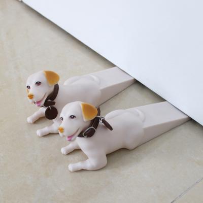 China Non Phthalate PVC ABS Dog Door Stopper Decorative Animal Doorstop Door Wedge for sale