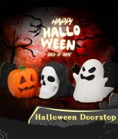 China Noctilucent Skeleton Halloween Door Stopper Wedge Non Phthalate PVC Material for sale