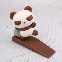 China Eco friendly PVC Panda Door Stopper Decorative Animal Door Wedge for sale