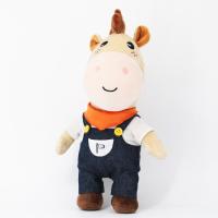 China Custom Logo Cute Horse Plush Toys Cotton Material Pretty Gifts OEM for sale