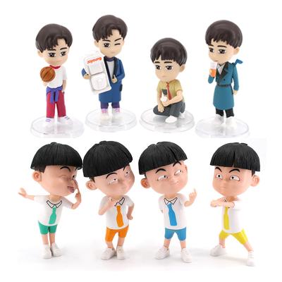 China PVC Injection Promotional Plastic Key Tags Figure Toys For Collection for sale