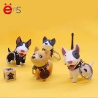 China Dog Shape Promotional Plastic Keychain Non Phthalate PVC PU material for sale