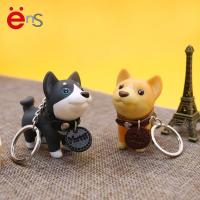 China Dog Shape Promotional Plastic Keychain Non Phthalate PVC PU material for sale