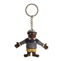 China OEM ODM Promotional Plastic Keychain , Animal Key Ring Eco PVC Material for sale