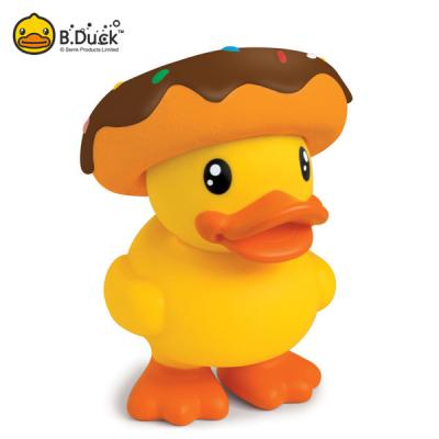 China Wholesale Promotional Custom Personalized Kids Safe Plastic PVC Duck Shape Coin Slot Piggy bank for sale