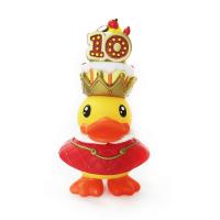 China Custom Making Duck Shaped PVC Vinyl Piggy Coin Bank Money Box Money Saving Piggy Bank for sale