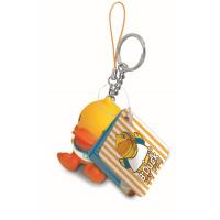 China Mini Cute Promotional Plastic Keychain Duck Shaped OEM ODM for sale