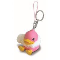 China Mini Cute Promotional Plastic Keychain Duck Shaped OEM ODM for sale