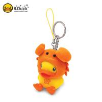 China B Duck PVC Key Chain Toy , Custom Printed Plastic Key Tags  4.5×5×4.5cm Size for sale