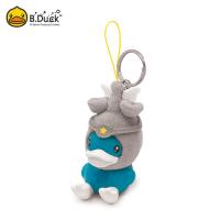 China B Duck PVC Key Chain Toy , Custom Printed Plastic Key Tags  4.5×5×4.5cm Size for sale