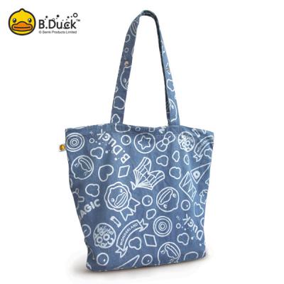 China Foldable Promotional Canvas Tote Bags With Logo Reusable 47×68 cm Size for sale
