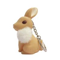 China OEM ODM Promotional Plastic Keychain , Rabbit Key Ring Eco Friendly Material for sale