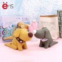 China Plastic PVC Door Stopper Dog Shaped 14×6.5×10cm Size ABS PU Material for sale