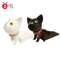 China Hard PVC cat shaped door stop , cute door wedge OEM for Gift for sale