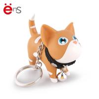 China Cute Promotional Plastic Keychain , Pvc Rubber Keychain Cat Shaped for sale