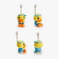 China Cartoon Cotton Plush Toys , Duck Plush Doll Keyring pvc polyester Material for sale