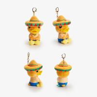 China Cartoon Cotton Plush Toys , Duck Plush Doll Keyring pvc polyester Material for sale