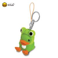 China PVC 3D Plastic Animal Keychains Silk screen printing 4.5×5×5.5cm Size for sale