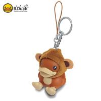 China PVC 3D Plastic Animal Keychains Silk screen printing 4.5×5×5.5cm Size for sale