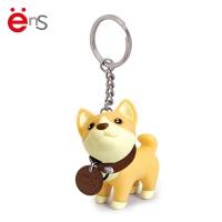 China Ens Dog Shaped 3D PVC Keychain Plastic non phthalate Material for sale