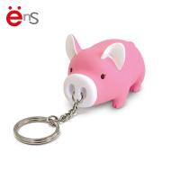 China Pig Shaped Promotional Plastic Keychain 3D For Gift Non Phthalate Pvc Material for sale