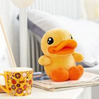 China B. Duck 3D Plush Toys , yellow duck soft toy 38cm 21cm 17cm height for sale