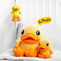 China B. Duck 3D Plush Toys , yellow duck soft toy 38cm 21cm 17cm height for sale