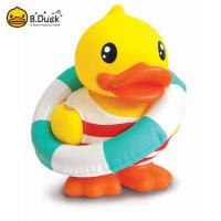 China 16 Cm Height B Duck Money Box , Colorful PVC Piggy Bank Duck Shaped for sale