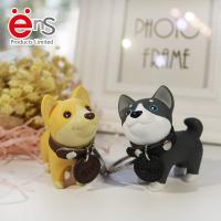 China 3D Cartoon Promotional Plastic Keychain , Dog Key Ring PVC PU Material for sale