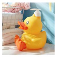 China B.Duck PVC Plastic Toys , Cartoon Yellow Duck Soap Dispenser OEM ODM for sale