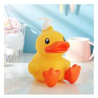 China B.Duck PVC Plastic Toys , Cartoon Yellow Duck Soap Dispenser OEM ODM for sale