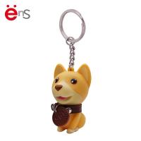 China Lovely Plastic Dog Keychain OEM ODM Non Phthalate Pvc Material for sale