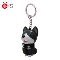 China Lovely Plastic Dog Keychain OEM ODM Non Phthalate Pvc Material for sale