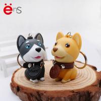 China Lovely Plastic Dog Keychain OEM ODM Non Phthalate Pvc Material for sale