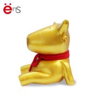 China ODM Golden Plastic Cow Piggy Bank EN71 ASTM F963 certification for sale