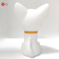 China White 3D Cute Cat LED Night Light For Children 9×9×13cm Size OEM for sale
