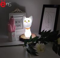China White 3D Cute Cat LED Night Light For Children 9×9×13cm Size OEM for sale