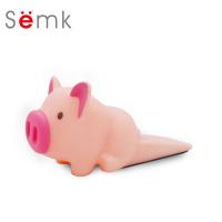 China Anti Slip PVC Door Stopper , Rubber Door Stop Wedge Pig Shaped for sale