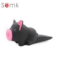 China Anti Slip PVC Door Stopper , Rubber Door Stop Wedge Pig Shaped for sale