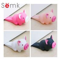 China Anti Slip PVC Door Stopper , Rubber Door Stop Wedge Pig Shaped for sale