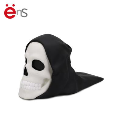 China Noctilucent Skeleton Halloween Door Stopper Non phthalate PVC Material for sale