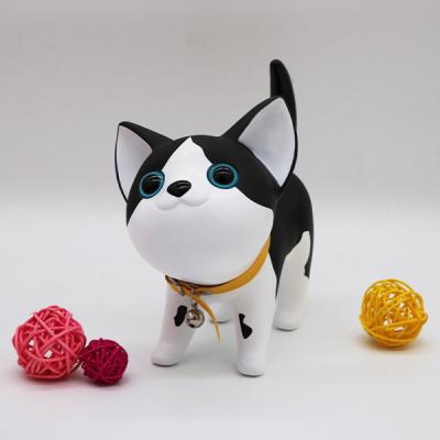 China Unbreakable Cat Box Money Bank Vinyl PVC Material  Black White color for sale