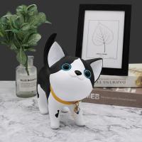 China Unbreakable Cat Box Money Bank Vinyl PVC Material  Black White color for sale